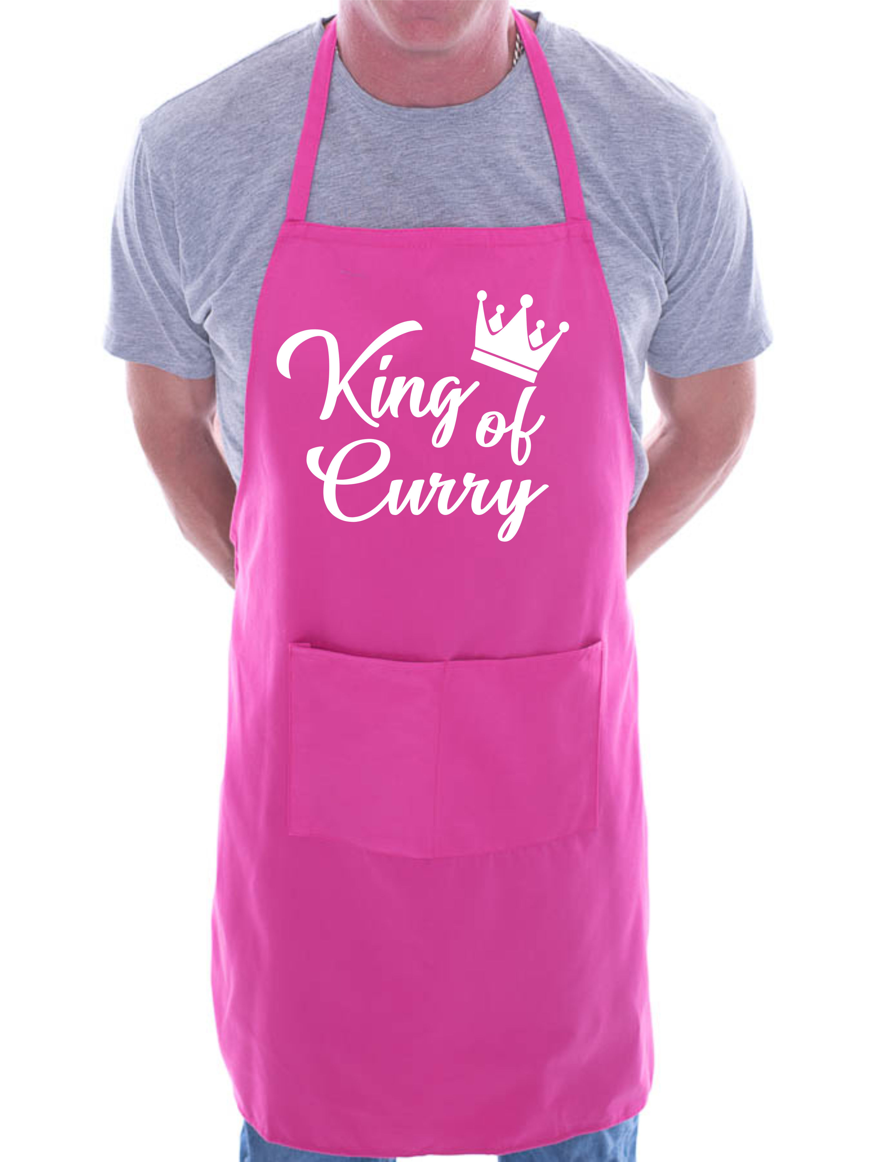 King Of Curry Men's Funny Slogan Novelty Cooking BBQ Apron | eBay UK